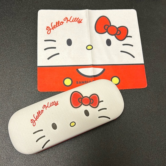 Accessories | Hello Kitty Glasses Case And Lens Cloth | Poshmark